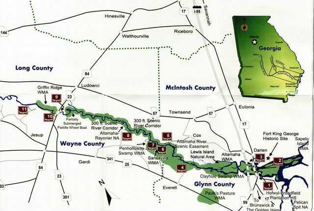 Altamaha River Map