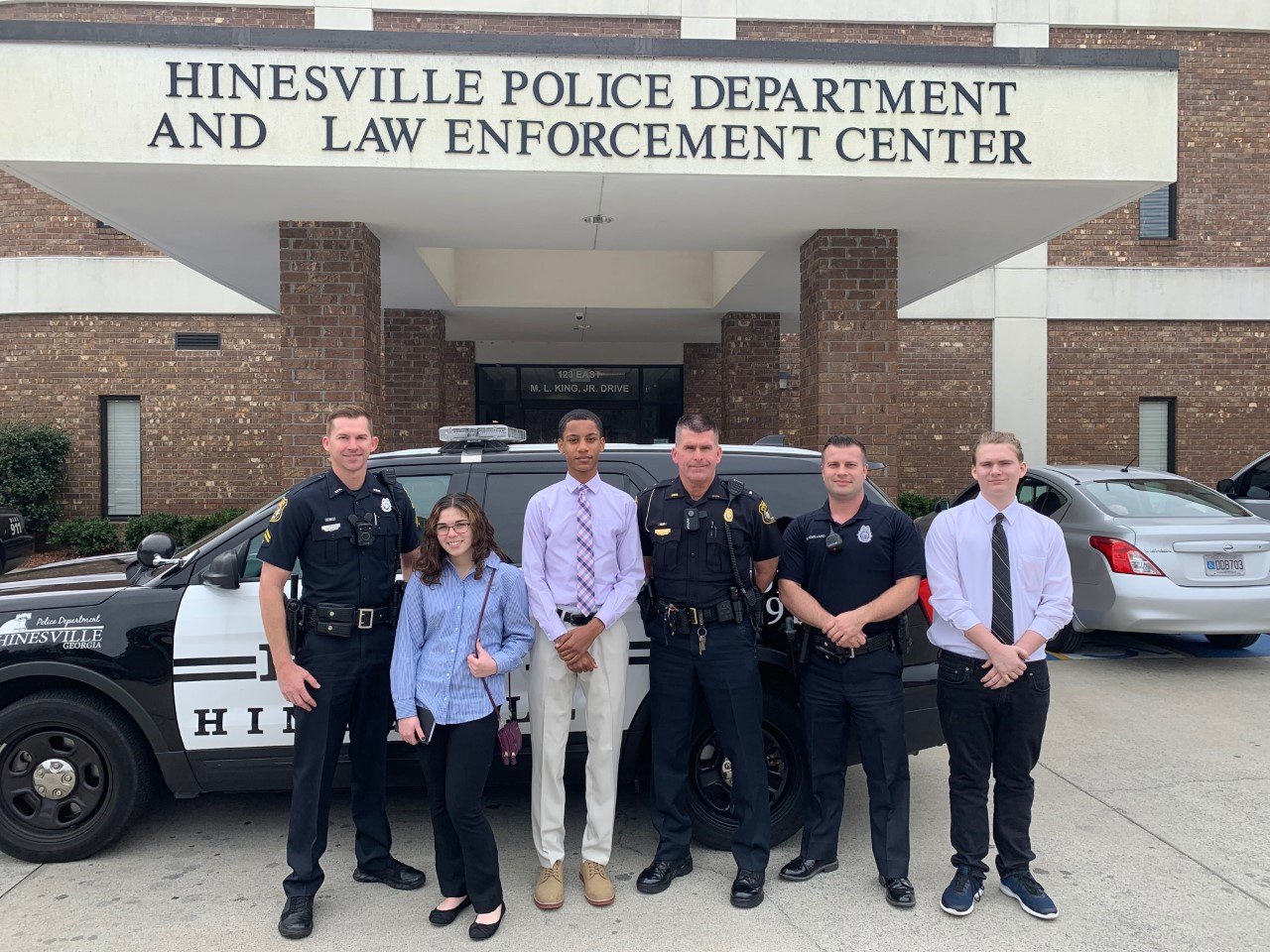 Students job shadow with HPD officers - Coastal Courier