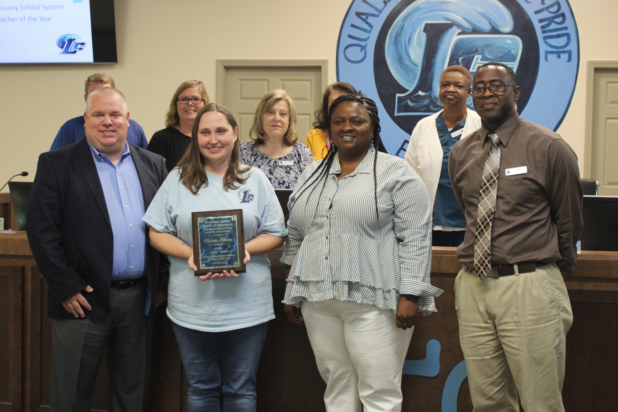 Long County BOE awards 2019 middle school Teacher of the Year - Coastal ...