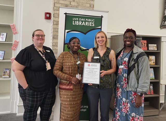 Red Cross, Hinesville Library partnership recognized - Coastal Courier