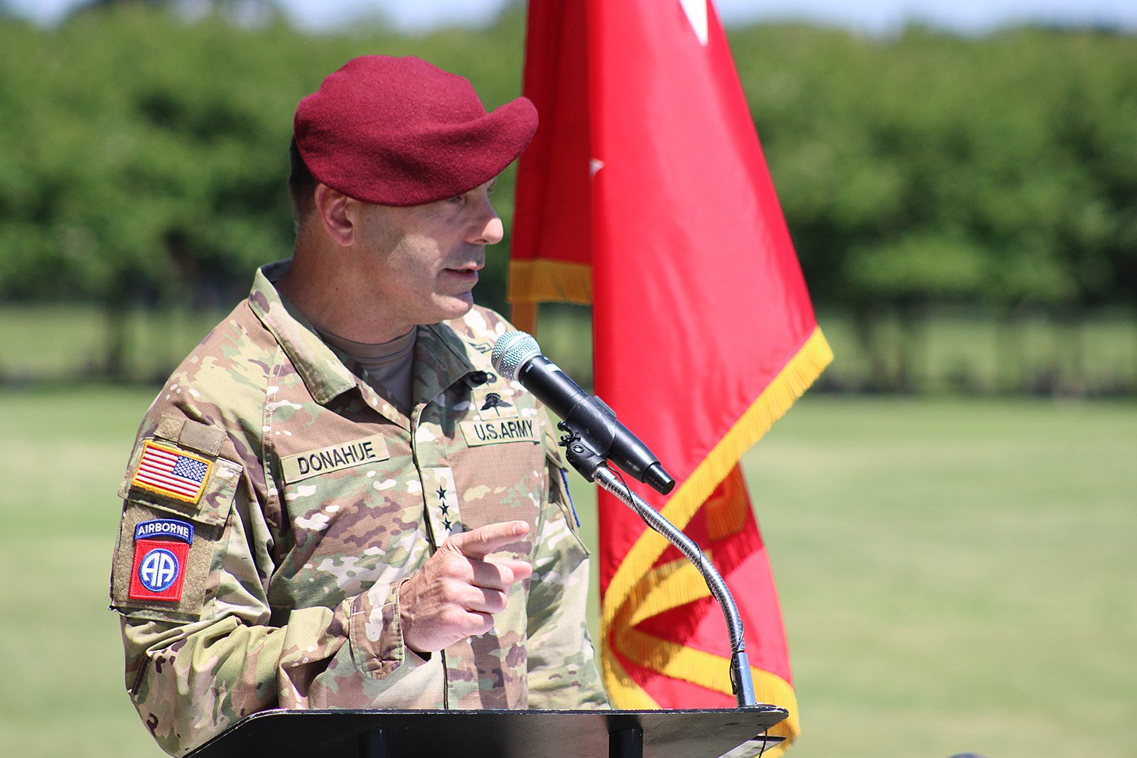 3rd ID flag uncased, unfurled and back at home - Coastal Courier