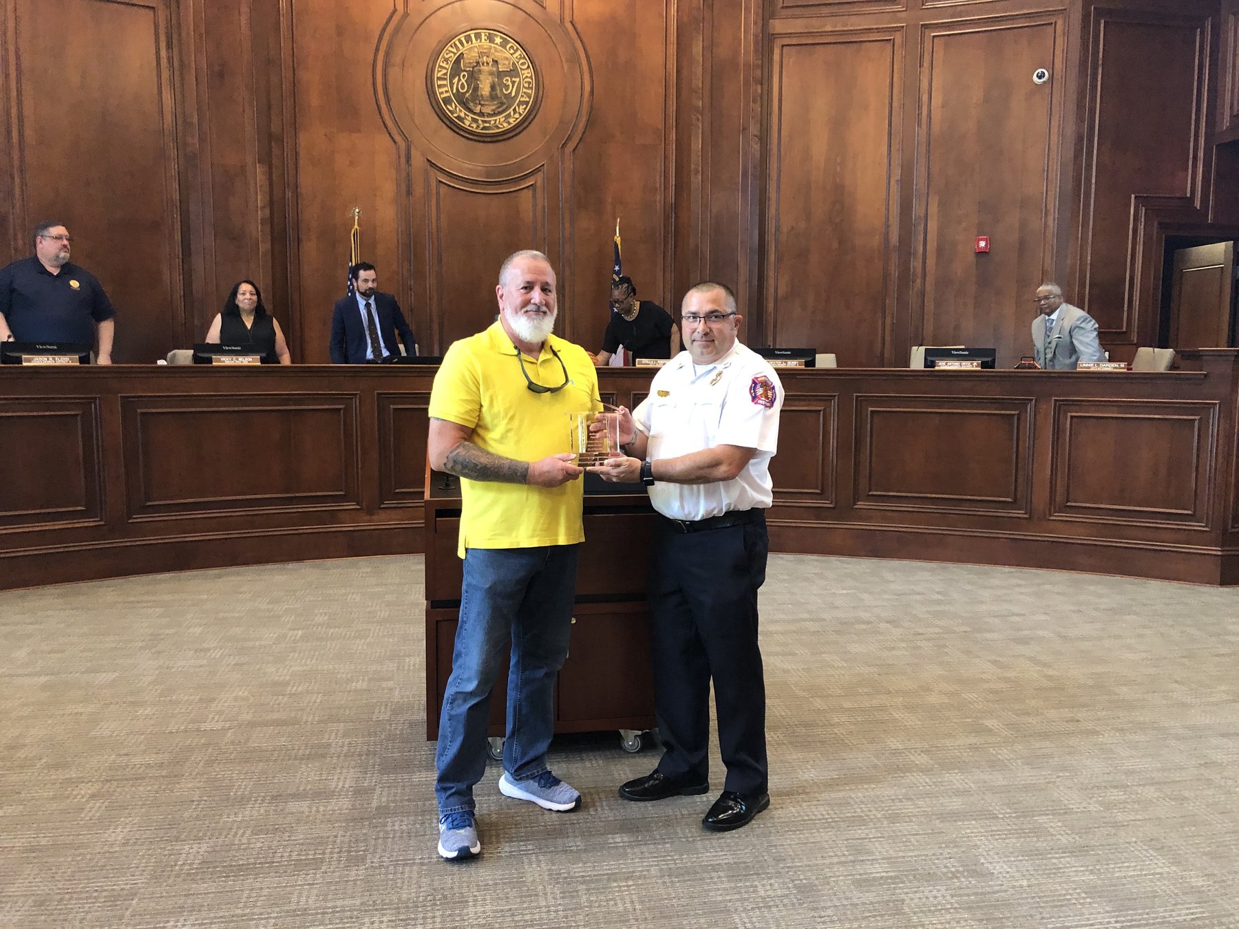 HFD honors Fowler - Coastal Courier