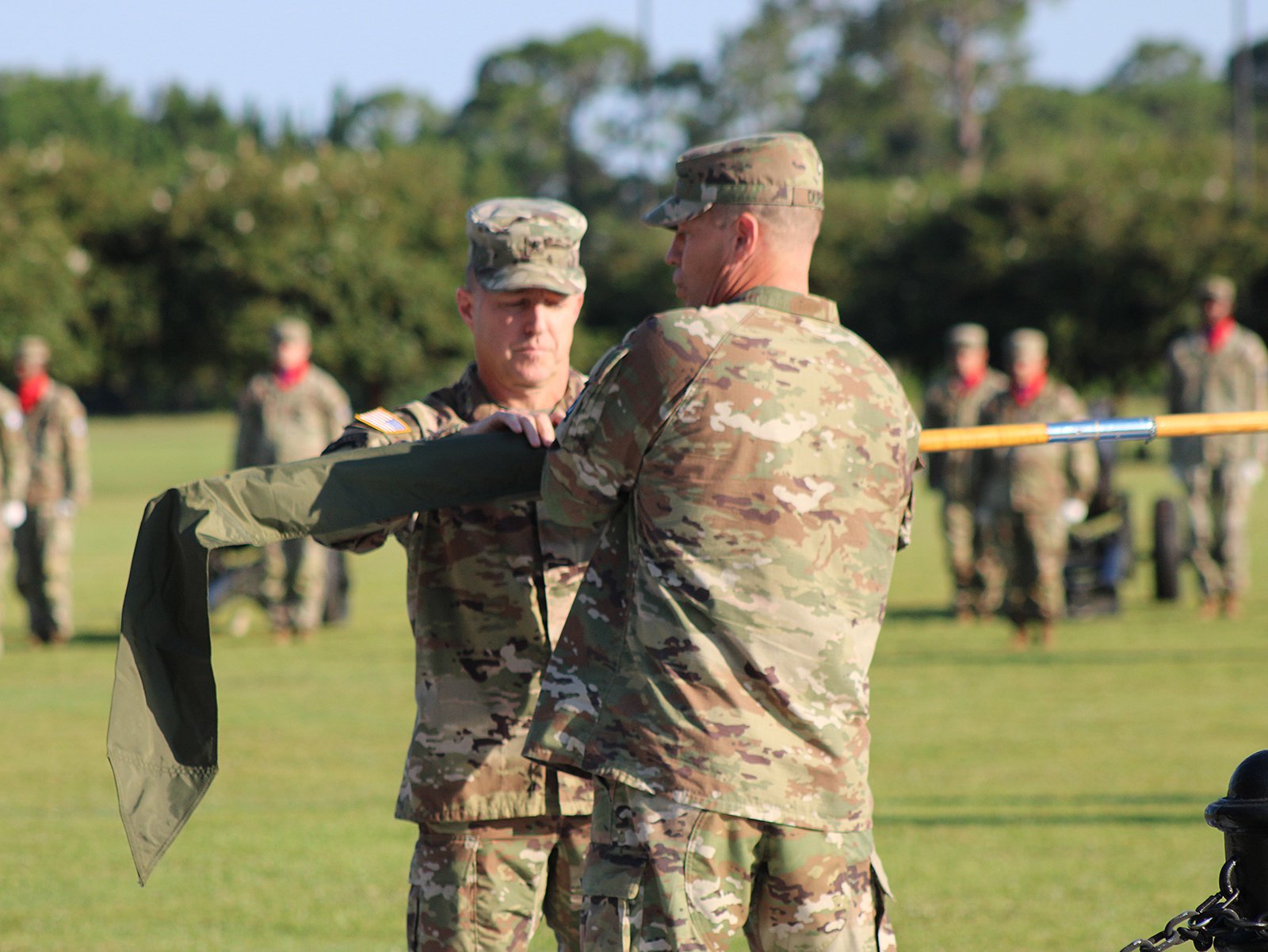 Division welcomes new CSM, cases colors in prep for deployment ...