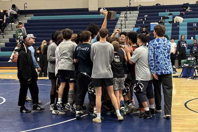 Tide boys wrestling claims second straight area duals title - Coastal ...